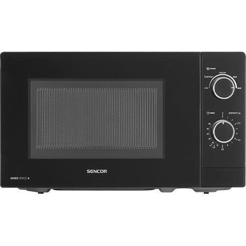 Micro-ondes Sencor 20 L 700 W Noir, 5 Niveaux, Décongélation Rapide ...
