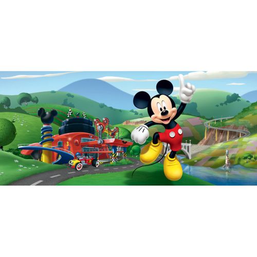 Poster Horizontal Mickey Mouse Aire De Jeux Disney Intisse 202cm X 90cm ...