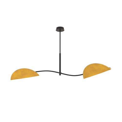 Suspension Lotus, Métal, Orange, 105x54x18 Cm - Lustre - Suspension BUT