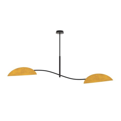 Suspension Lotus, Métal, Orange, 105x54x18 Cm - Lustre - Suspension BUT