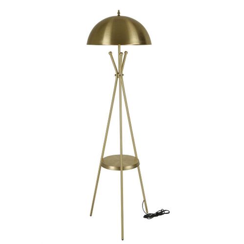 Lampadaire Trépied Design Champignon Avec Table D'appoint Intégrée ...