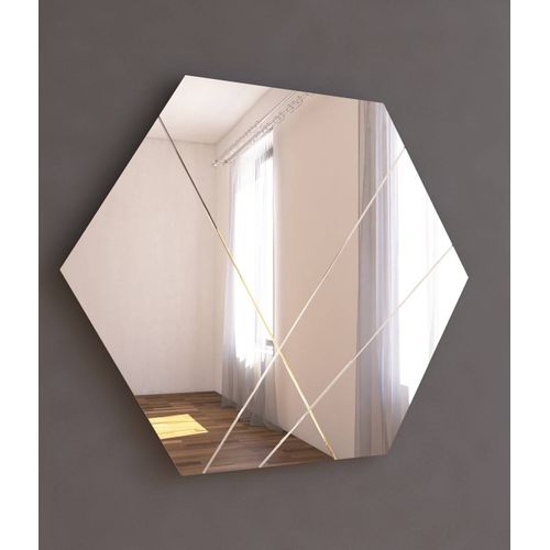 Miroir Décoratif Losange Dovine 70x60cm Bois Blanc - Miroir BUT