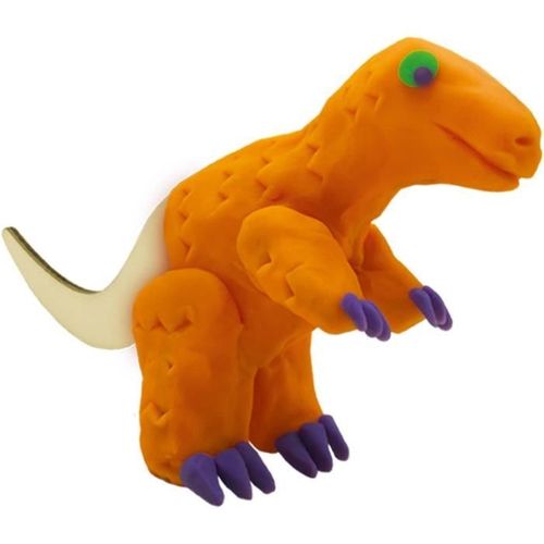Pâte à Modeler - Squelettes De Dinosaures En Bois - Orange Et Violet ...