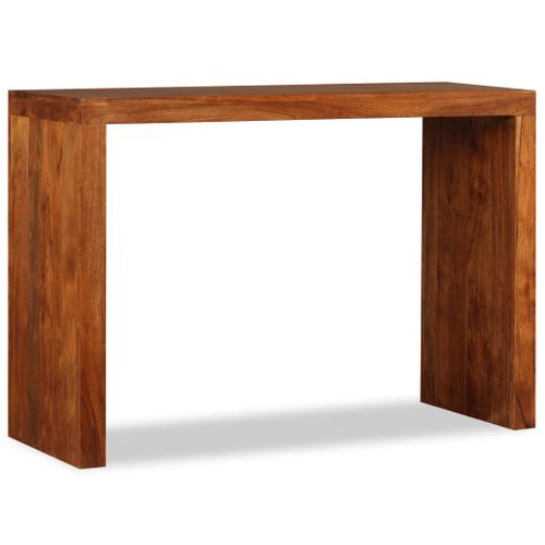Table Console Bois Massif Avec Finition Miel 110x40x76 Cm - Table ...
