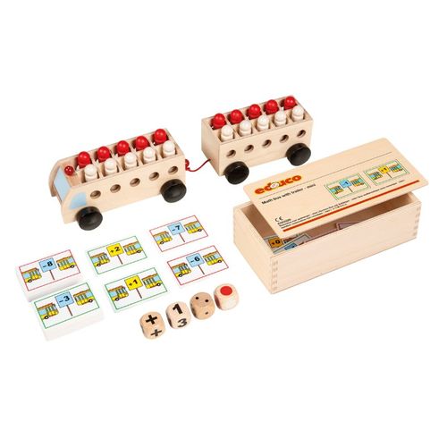 Bus Mathématique Avec Remorque - Mini - Jeu Montessori - BUT
