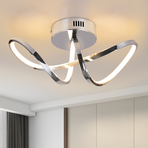 Plafonnier LED Métal 12w 3000k plafonnier salon Moderne pour chambre ...