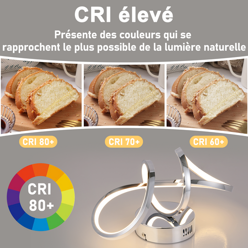 Plafonnier LED Métal 12w 3000k plafonnier salon Moderne pour chambre ...