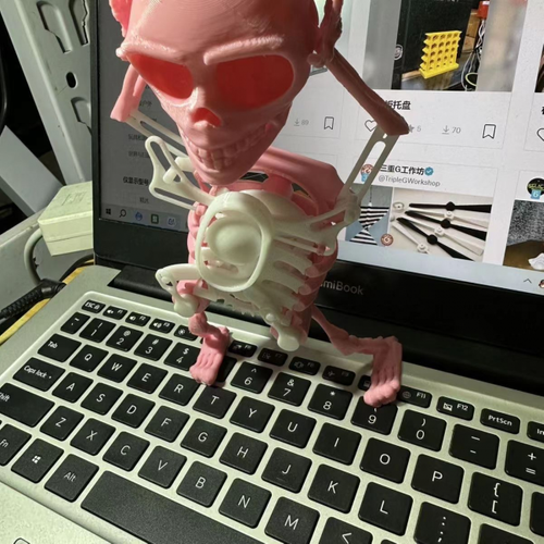 Dancing Skeleton Figurines, 3d Printed Dancing Skeleton Toy, Fun Wind ...