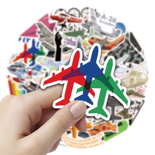 50 Autocollants Pour Avion, Autocollants Pour Ordinateur Portable ...