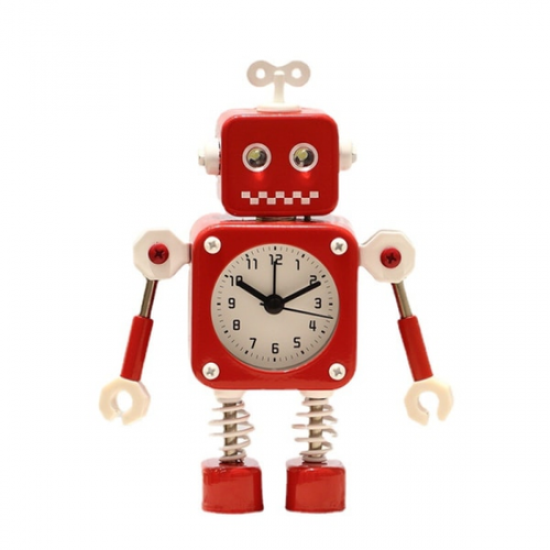 Réveil Robot, Réveil Sans Tic-tac Avec Yeux Clignotants - Réveil ...