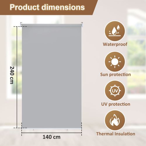 2x Store Vertical Enrouleur Extérieur Pour Terrasse Ou Balcon ...