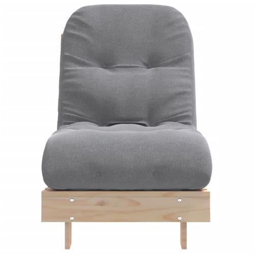 Chauffeuse - Fauteuil Convertible Futon Avec Matelas 60x206x11 Cm Bois ...