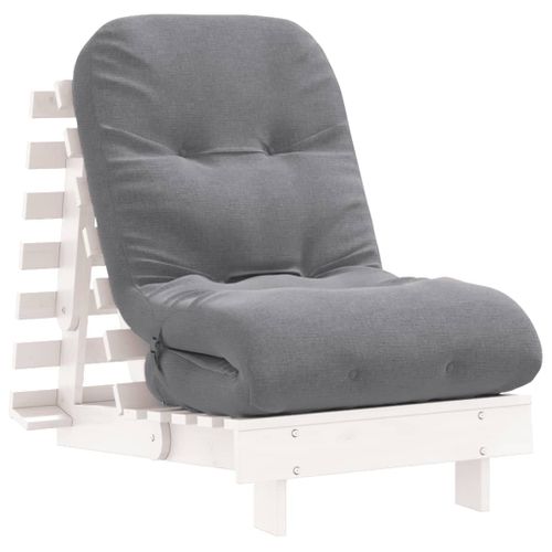Chauffeuse - Fauteuil Convertible Futon Avec Matelas 60x206x11 Cm Bois ...