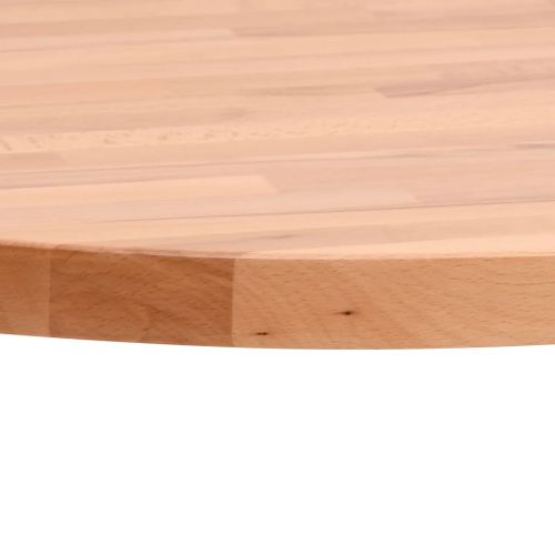 Dessus De Table - Plateau De Table Bureau Ø70x4 Cm Rond Bois Massif De ...
