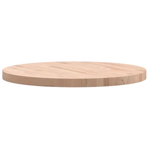 Dessus De Table - Plateau De Table Bureau Ø70x4 Cm Rond Bois Massif De ...