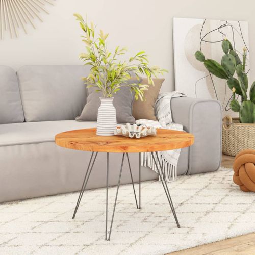 Dessus De Table - Plateau De Table Bureau Ø80x2,5 Cm Rond Bois Massif D ...