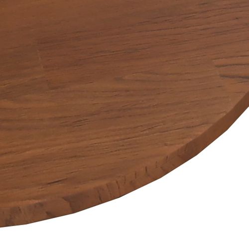 Dessus De Table - Plateau De Table Bureau Rond Marron Foncé Ø70x1,5cm ...