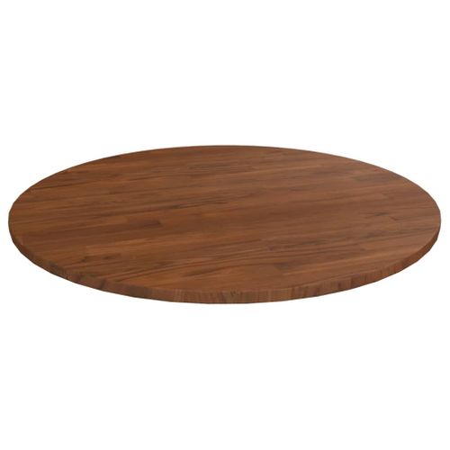 Dessus De Table - Plateau De Table Bureau Rond Marron Foncé Ø70x1,5cm ...