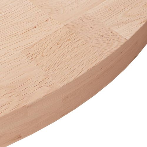 Dessus De Table - Plateau De Table Bureau Rond Ø60x4 Cm Bois De Chêne ...