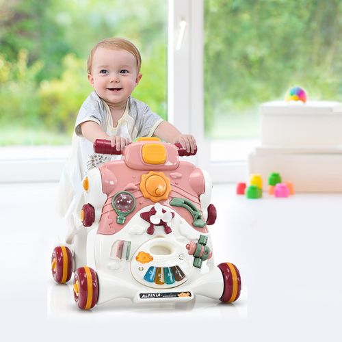 Trotteur 3 En 1 Pousseur Pour Bébé Avec Lumière Et Musique Activités D ...