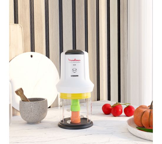 Mini hachoir MOULINEX AT723110 capacité 500ml - Hachoir - Mini hachoir BUT