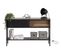 Console OSKAR Imitation chêne sonoma/ noir - Table console BUT